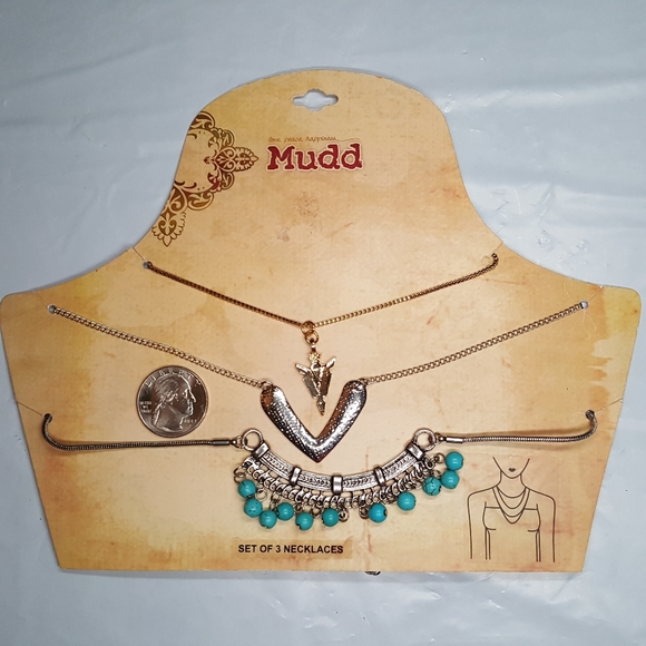 Mudd | Jewelry | Vintagey2k Mudd 3 Necklace Native Jewelry ...